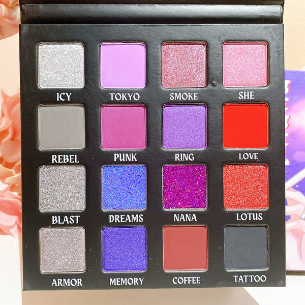 REBEL Eyeshadow Palette - NANA Inspired EYE Makeup Look – Yinnabelle